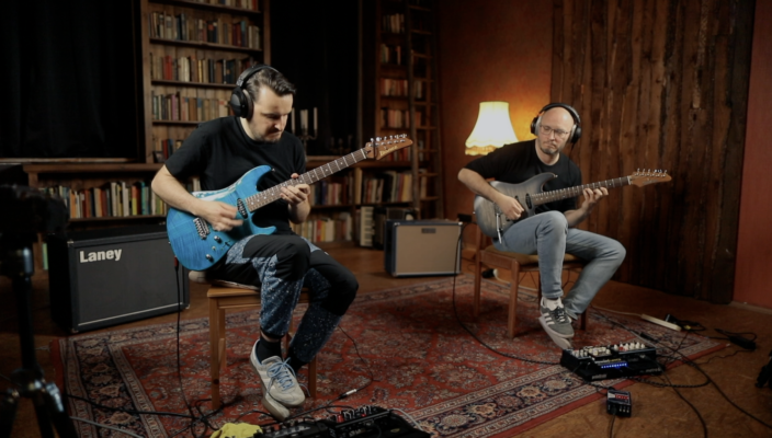 Tom Quayle and Martin Miller LOUDPEDAL Laney Pedalboard amps - Laney